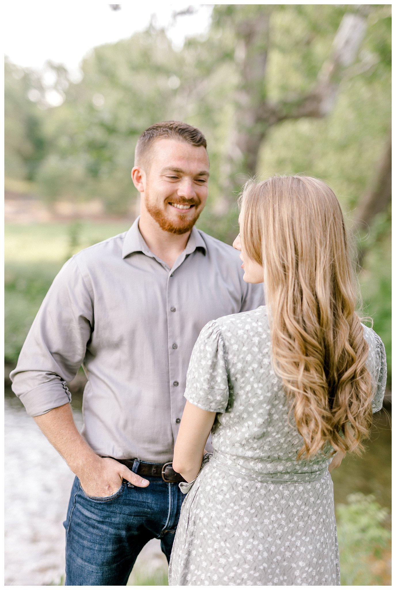 A Covered Bridge Park Engagement Session | Lily + Ben